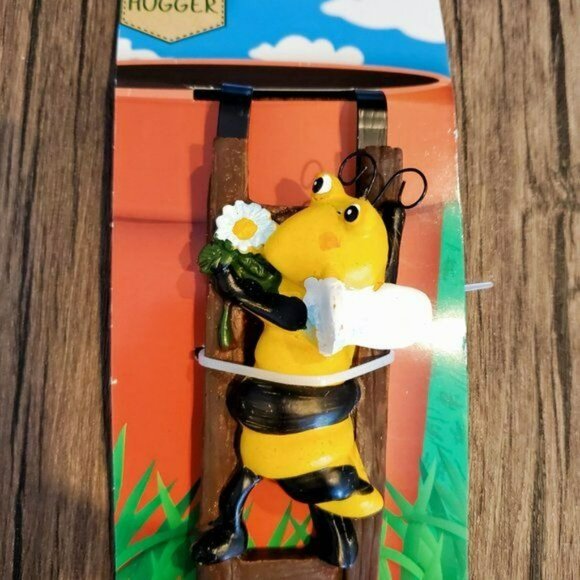 Accents | Bee Flower Pot Hugger Bumblebee Pot Sitter Planter Hanging ...